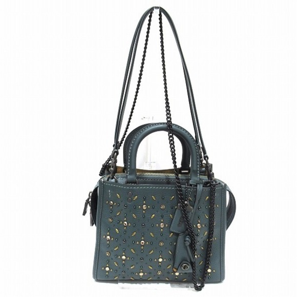 Coach | Bags | Authentic Coach Leather Prairie Rivets Rogue 25 Satchel ...